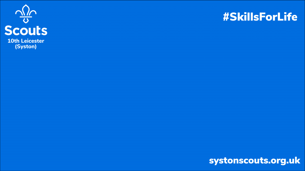 Virtual Backgrounds for Zoom / Teams - Syston Scouts